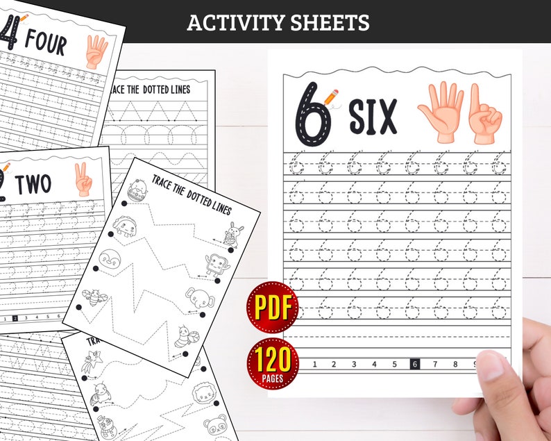 Tracing Workbook: Letters, Numbers, Shapes - Handwriting Practice ...
