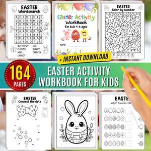 Easter Activity Book Coloring Pages Worksheets, Easter Activities for ...