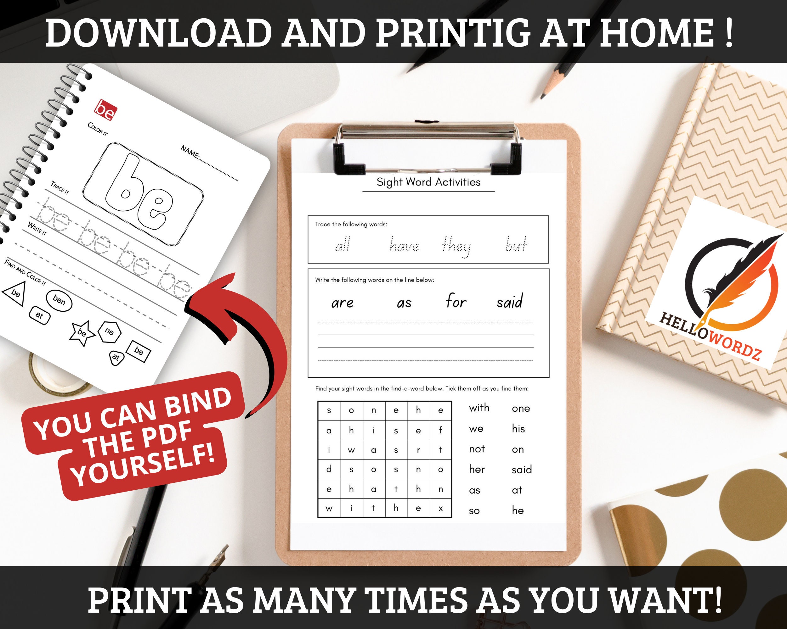 Dolch Sight Words Worksheets High Frequency Science of Reading ...