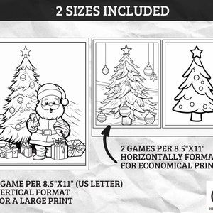 Christmas Tree Coloring Page Sheet for Kids Printable, Set Children ...