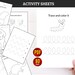 Trace and Color Worksheets Pen Control Tracing Animal Book Fine Motor ...