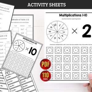 Multiplication Facts Worksheets: Skip Counting Charts (digital Download ...