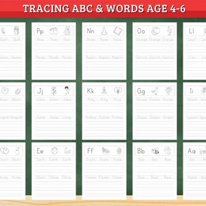 Tracing Letters Worksheets Bundle Traceable Alphabet Writing Practice ...