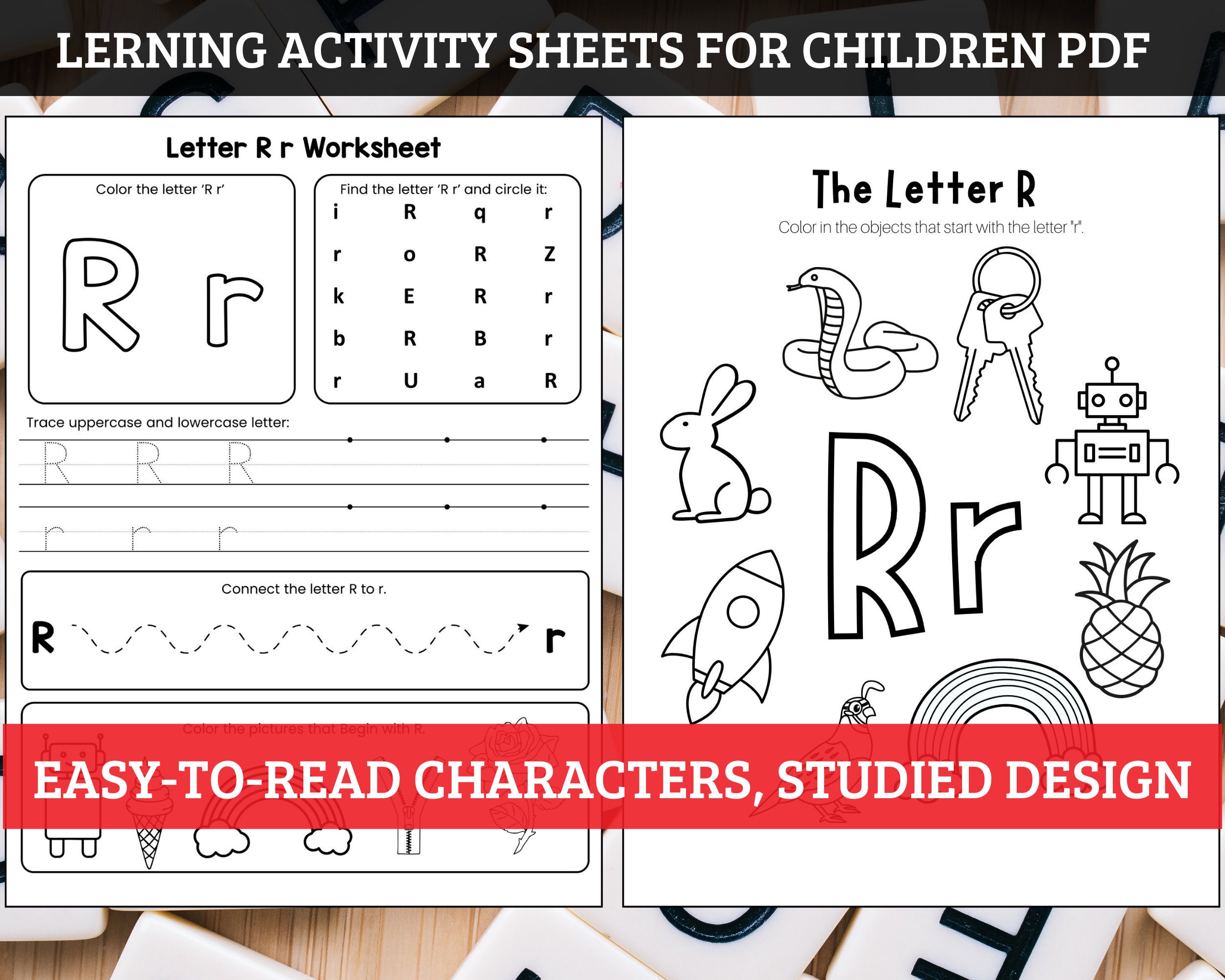 Letter R Worksheet Printable Tracing Letters of Week Pre-k Activity ...