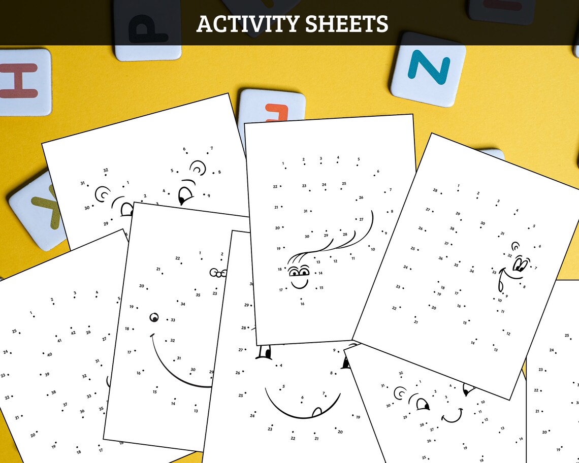 Alphabet Dot to Dot for Kids Worksheet Printable Connect the Dots ...