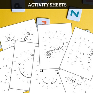 Alphabet Dot to Dot for Kids Worksheet Printable Connect the Dots ABC ...