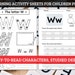 Preschool Letter W Worksheet Letters of Week Pre-k Activity Tracing ...