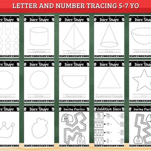 Alphabet Tracing Sheets Traceable Letter and Number Activities ...