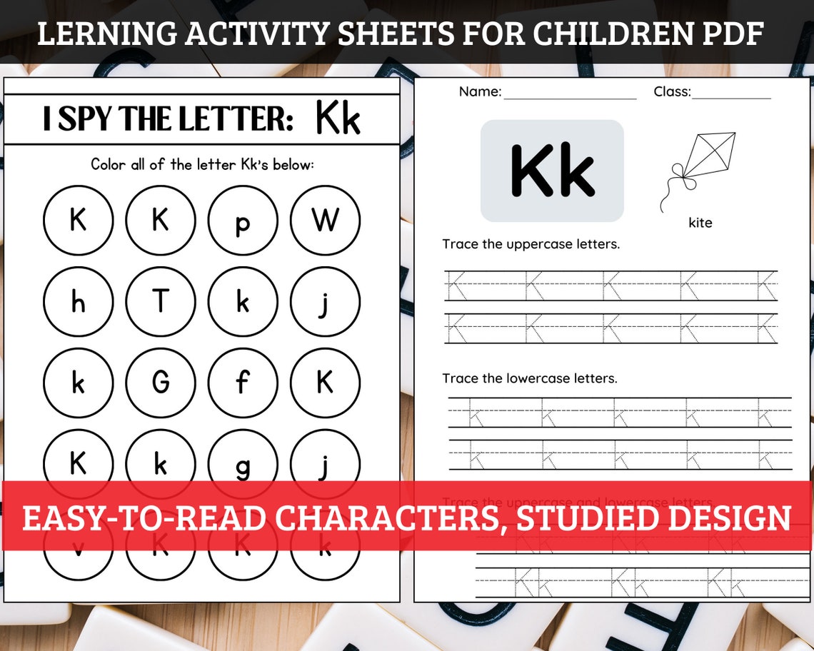 Letter K Worksheets Preschool Letters of Week Pre-k Activity Tracing ...