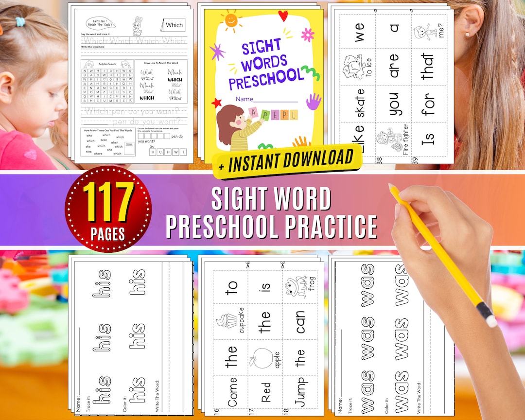 Dolch Sight Words Worksheets High Frequency Science of Reading ...