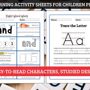 Sight Words Worksheets Let's Learn Printable Learning Alphabet ...