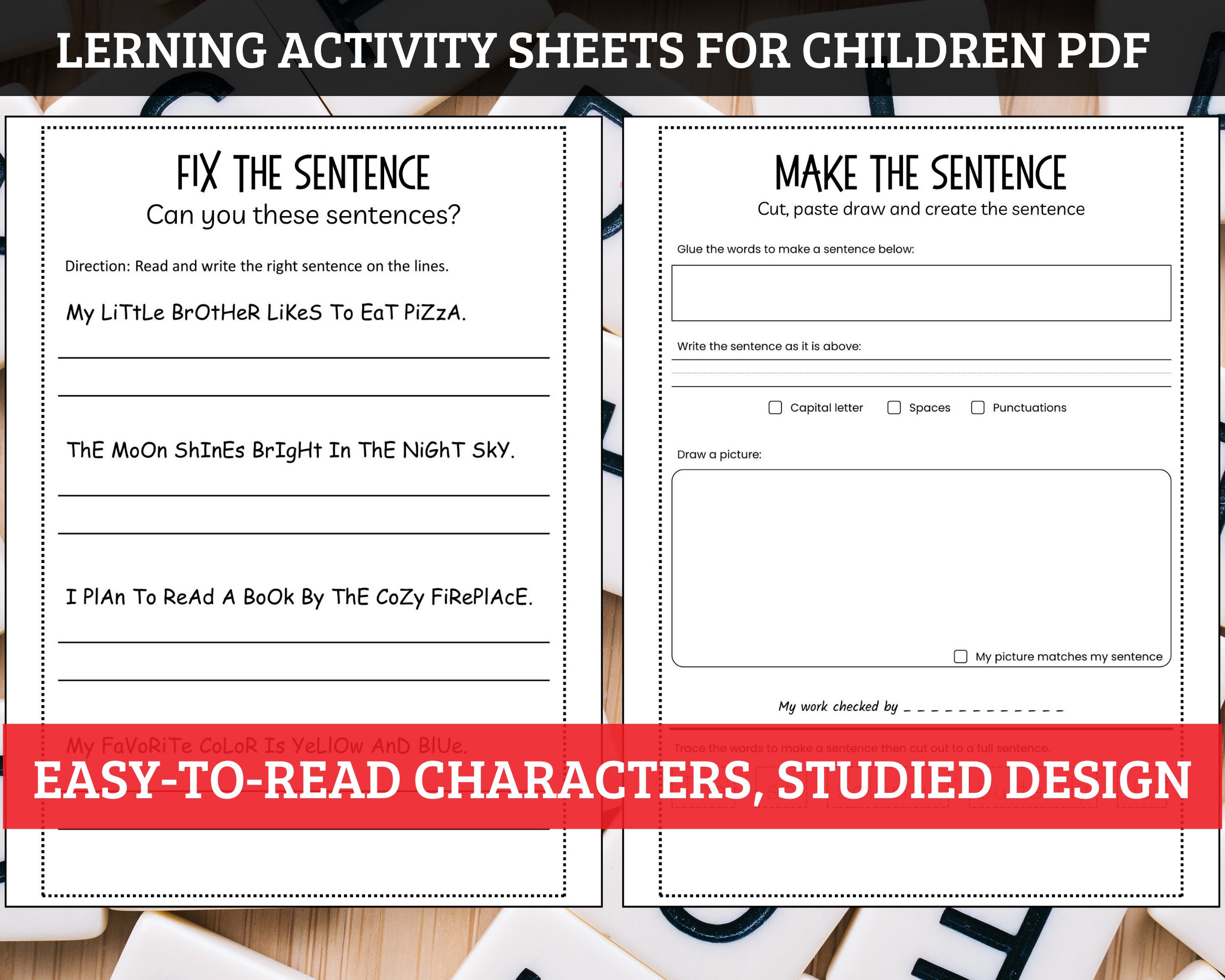 Writing Sentence Structure Building Starters Practice for Kid ...