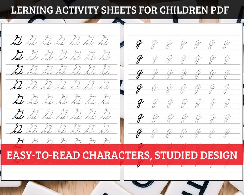 Abc Cursive Alphabet Practice Handwriting Workbook for Kids Beginners ...