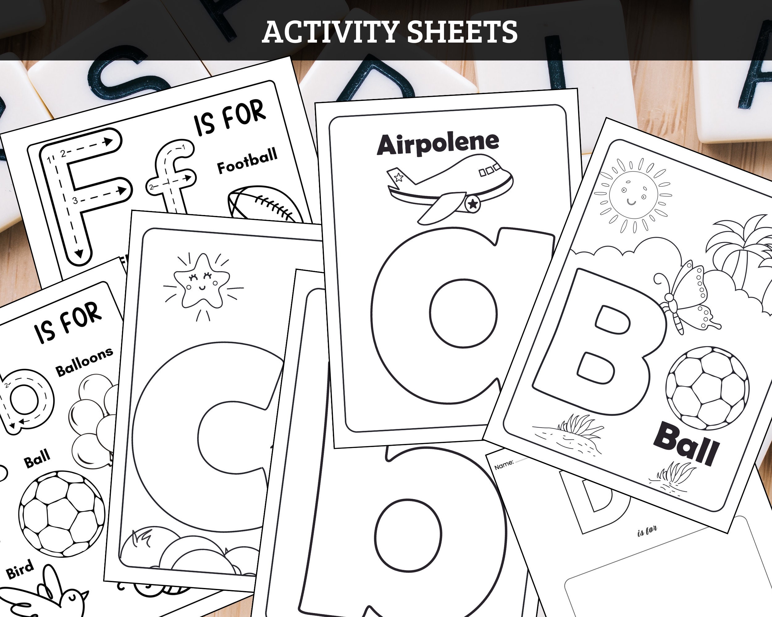 Abc Worksheet Alphabet English Letter Book, Trace Alphabet Learning ...