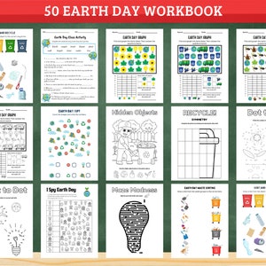 Earth Day Activity Workbook Themed Recycling Activity Worksheets ...