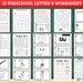 Letter U Worksheets Preschool Letters of Week Pre-k Activity Tracing ...