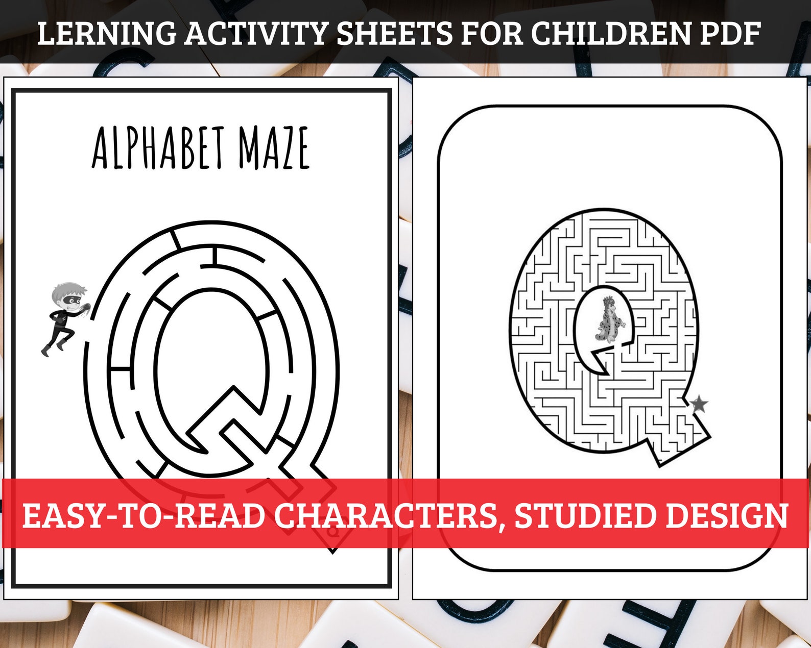 Alphabet Maze Letter Worksheets Abc Mazes Activity Letter Recognition ...