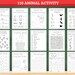 Animal Activity Alphabet Handwriting Workbook Themed Animal Coloring ...