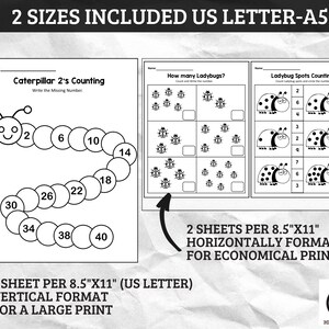 Insect Worksheets Bug Activity Printable Learning Preschool Crafts ...
