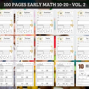 Numbers Worksheets Counting to 20 Math Kids, Learning Numbers Kids ...