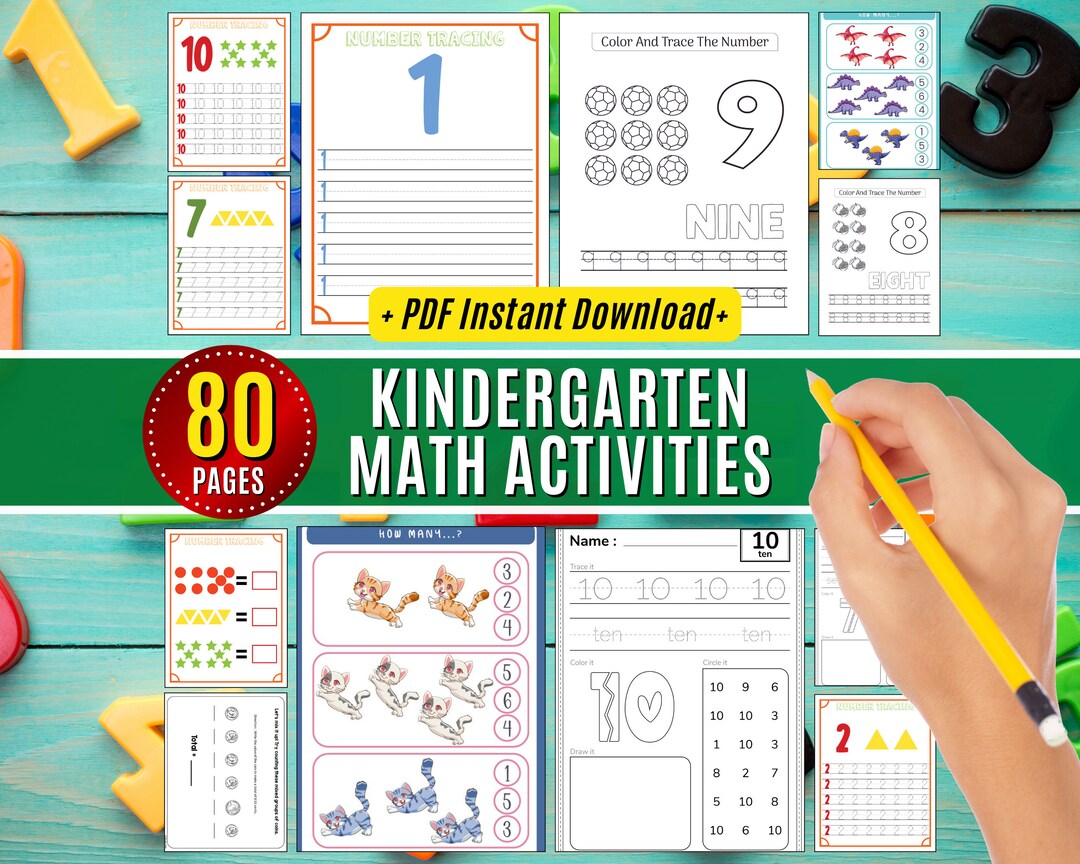 Kindergarten Number Worksheets Activities Printables Learn to Count ...