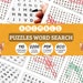 110 Printable Advanced Word Search Puzzle Game for Adults, Animals ...