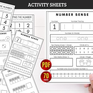 Counting to 10 Worksheet Learn to Count Numbers 1-10 Tally Marks Ten ...
