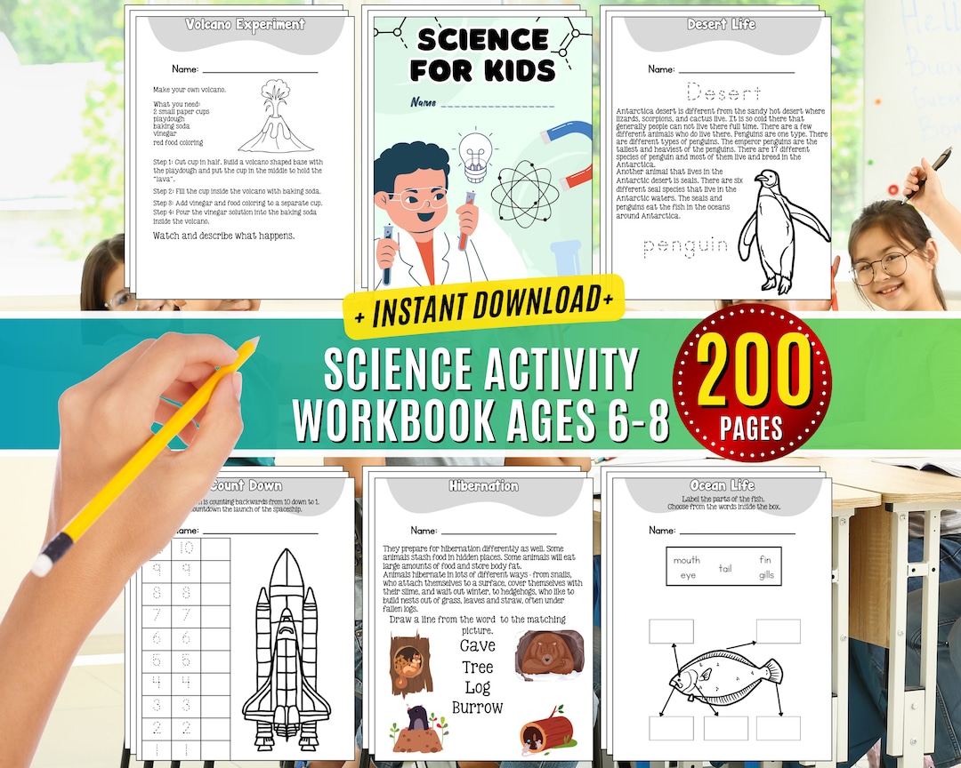 Science Worksheets Unit Study Activity Workbook Elementary Learning ...