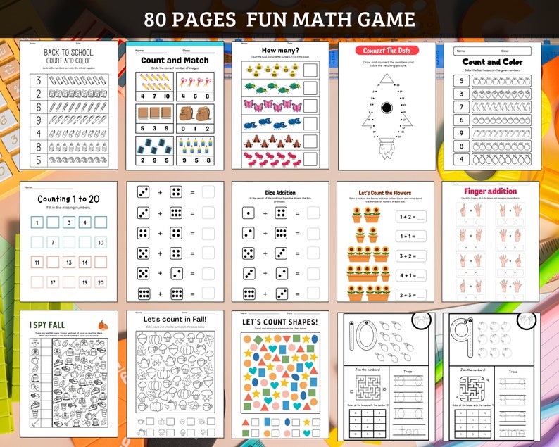 Math Worksheet Game Fun for Kids Worksheets Printable Preschool ...