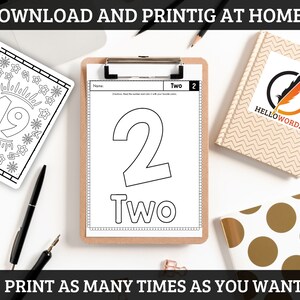 Number Worksheets Coloring Page, Early Childhood Math Counting to 20 ...