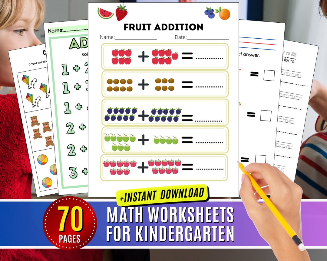 Math Worksheets for Kindergarten Printable Number Sense Activity for ...