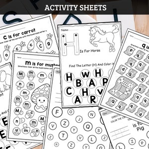 Find the Letter Alphabet Letter Search Worksheet Activity, Letter ...