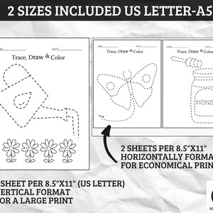 Tracing Worksheets for Kids Printable Pen Control Trace and Color Book ...