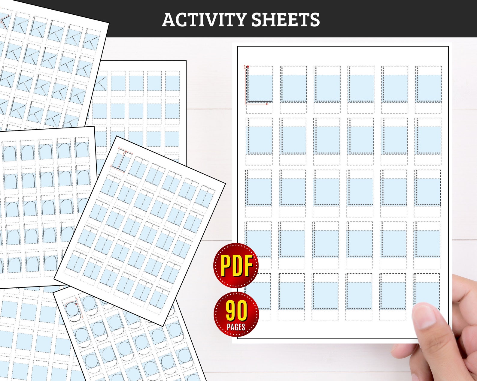 Tracing Letters Worksheets Bundle Traceable Alphabet Writing Practice ...