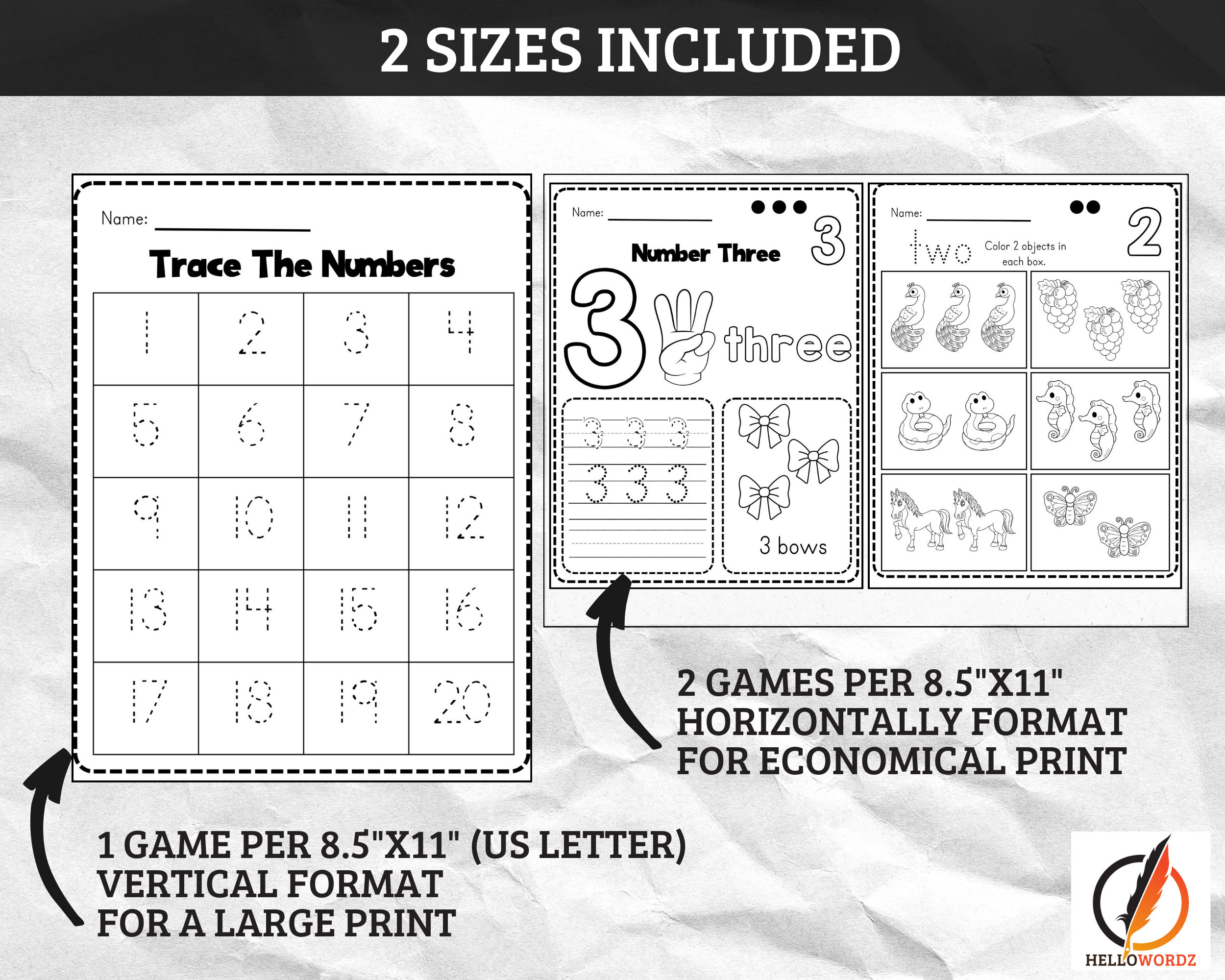 Counting 1-10 Activities for Preschool Worksheet Math Count Games ...