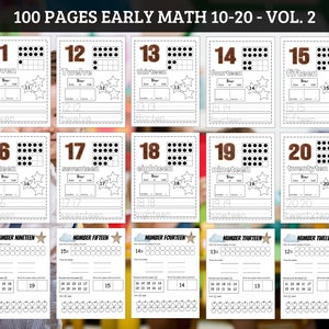 Numbers Worksheets Counting to 20 Math Kids, Learning Numbers Kids ...