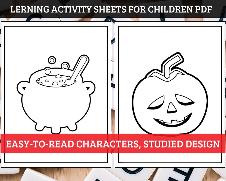 Halloween Activity Book Worksheet Printable for Kids Activities ...