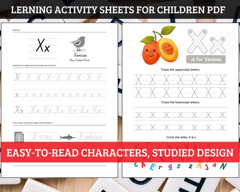 Letter X Worksheet Preschool Letters of Week Pre-k Activity Tracing ...