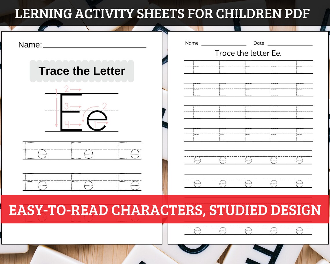 Letter Tracing Sheets Learning Letters Worksheet, Traceable Alphabet ...