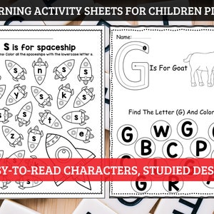 Find the Letter Alphabet Letter Search Worksheet Activity, Letter ...