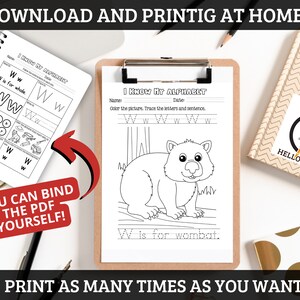 Preschool Letter W Worksheet Letters of Week Pre-k Activity Tracing ...