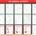 Animal Activity Alphabet Handwriting Workbook Themed Animal Coloring ...