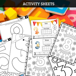 Number Worksheets Coloring Page, Early Childhood Math Counting to 20 ...