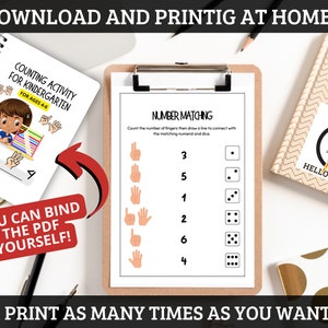 Preschool Counting Worksheets Activity for Kindergarten Counting to 10 ...