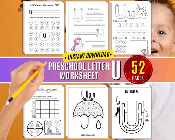 U Worksheets For Preschoolers