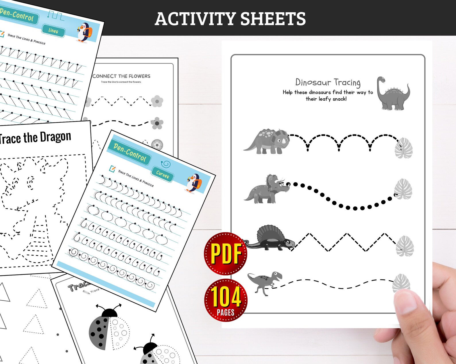 Tracing Worksheet Preschool Writing Shape Recognition, Fine Motor ...