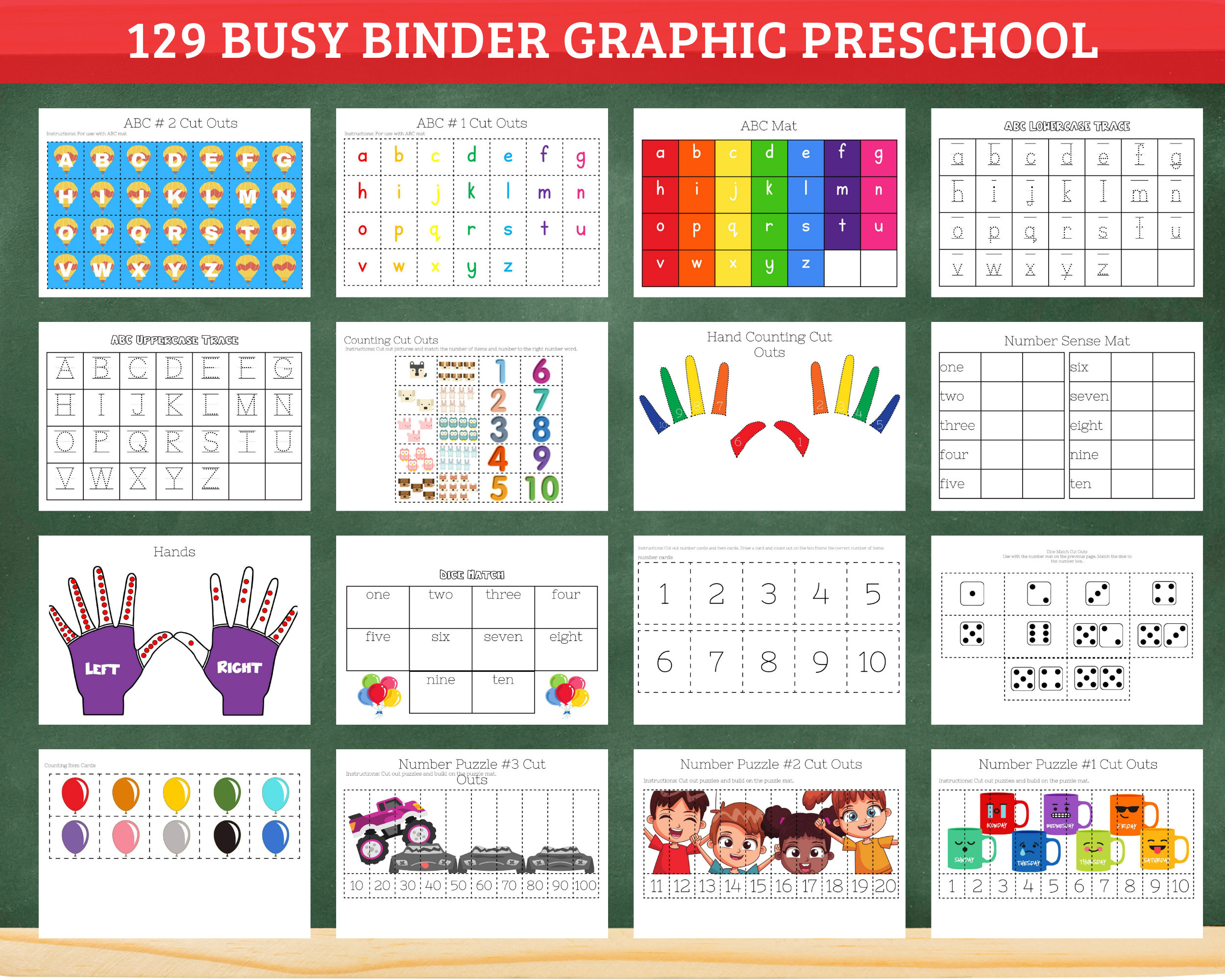 Busy Binder Printable Place Value Worksheets Educational Quiet Book ...