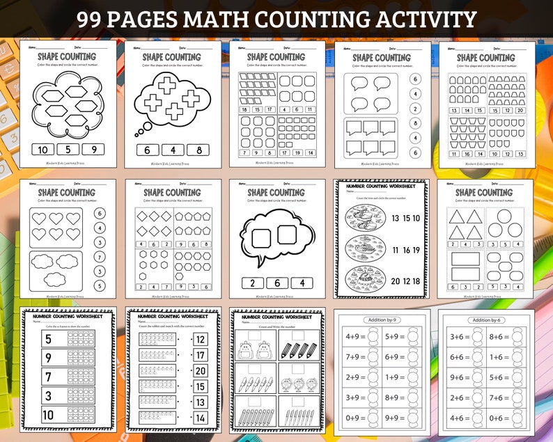 Counting Objects Activity, Counting Activities for Preschool Basic Math ...