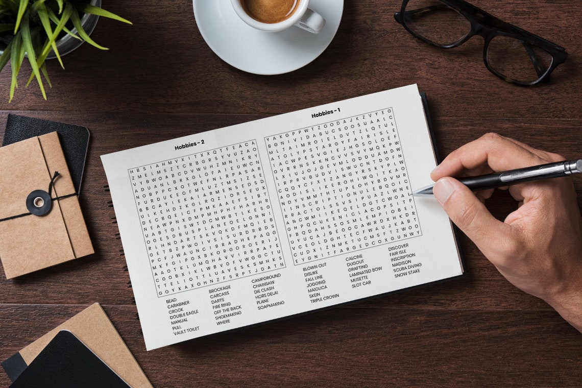 110 Printable Advanced Word Search Puzzle Game for Adults, Animals ...