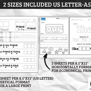 High Frequency Words Worksheets Kindergarten Fry Sight Word Printable ...